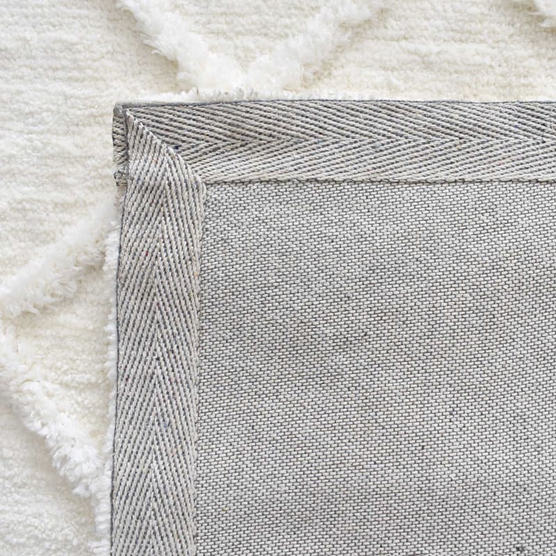 Ivory Diamond Tufted Shag Area Rug 5x7 | At Home