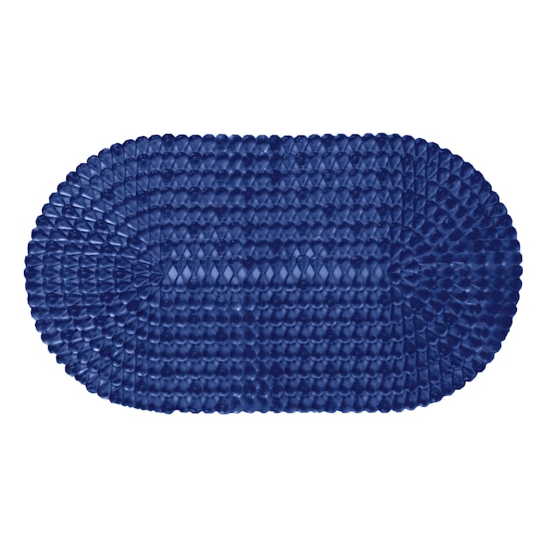 Blue Diamond Design Bath Mat, 15x27