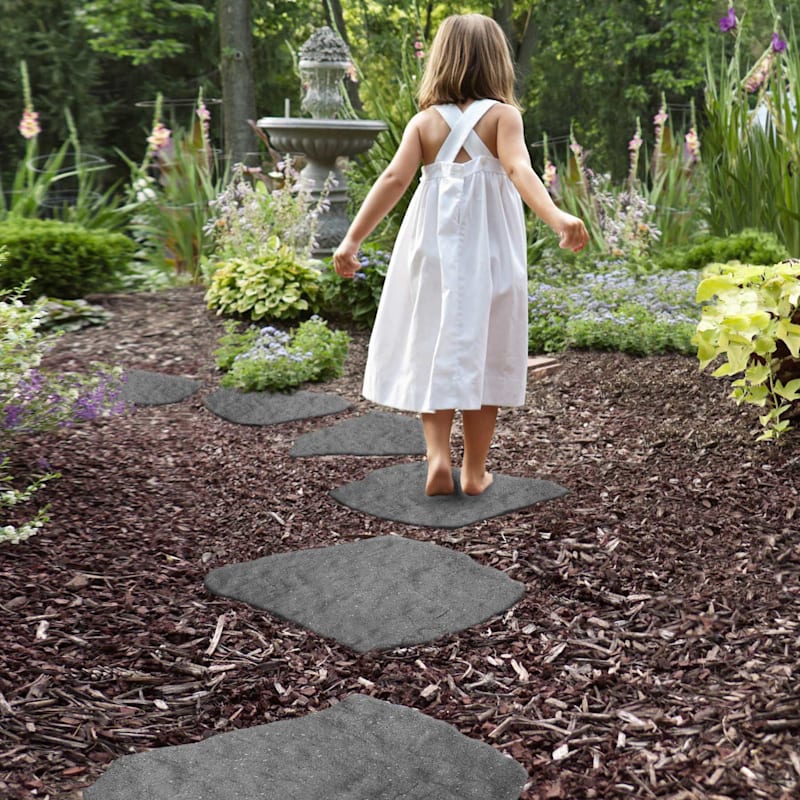 Natural Slate Pathway Outdoor Garden Stepping Stone, 18x22 | At Home
