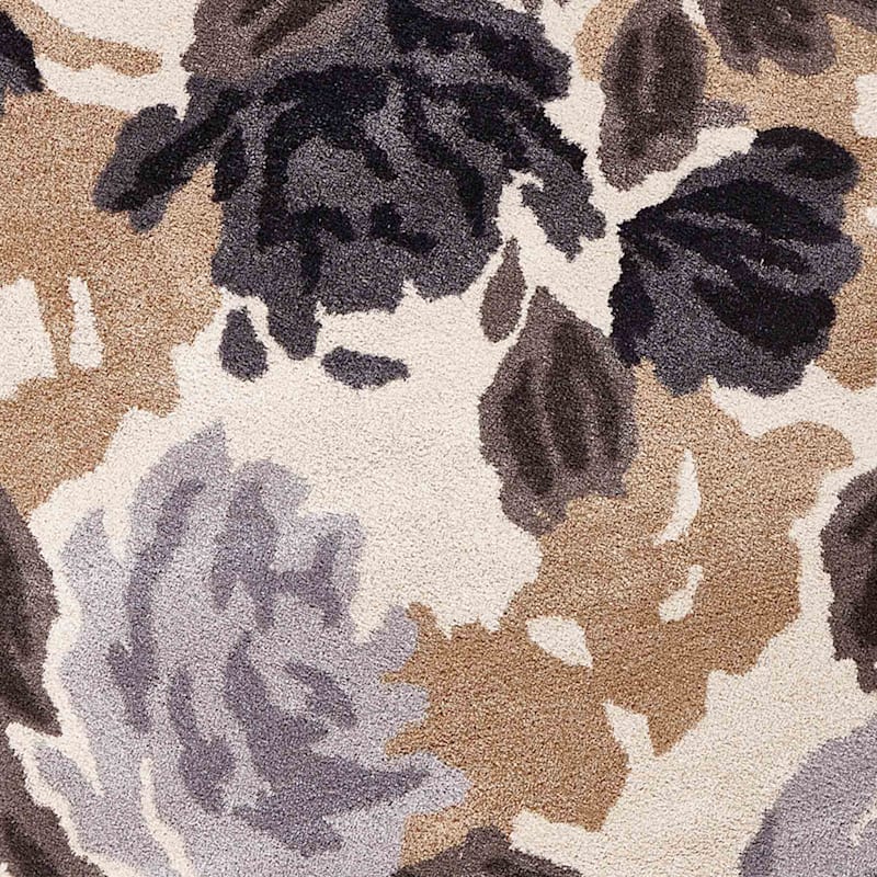 (A367) Natural Soft Touch Floral Area Rug, 7x10