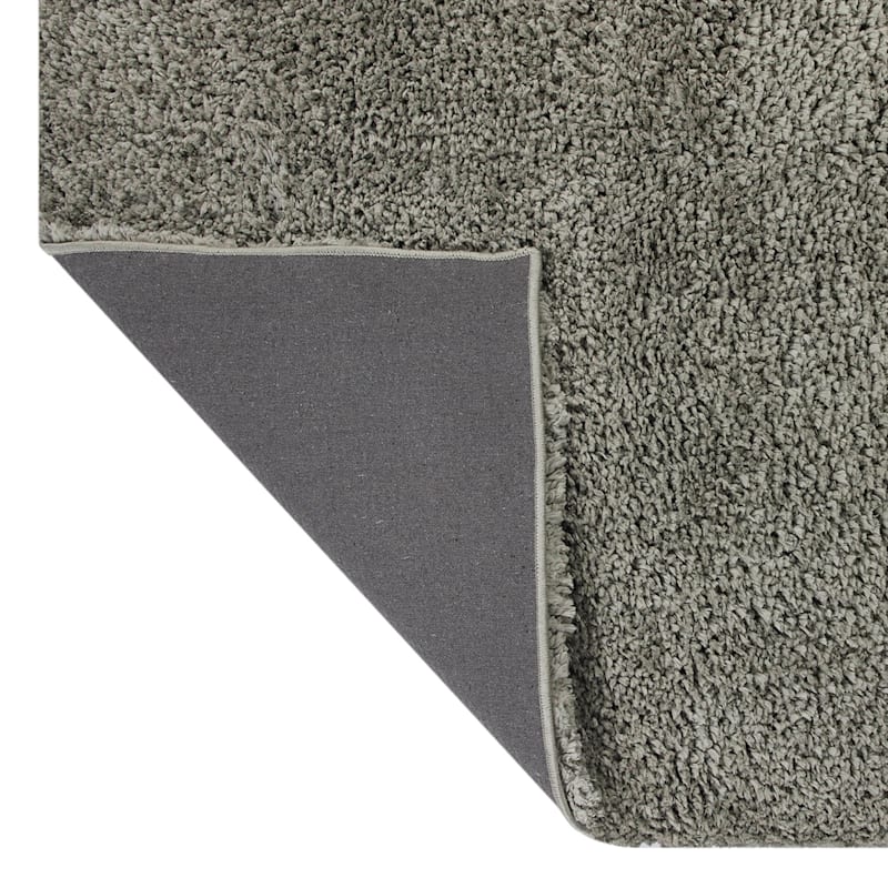 (C193) Kodiak Grey Shag Area Rug, 5x7