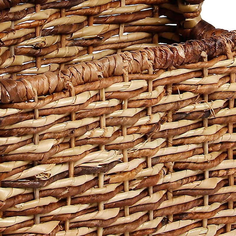 Bacburi Rectangle Shelf Storage Tote, Small