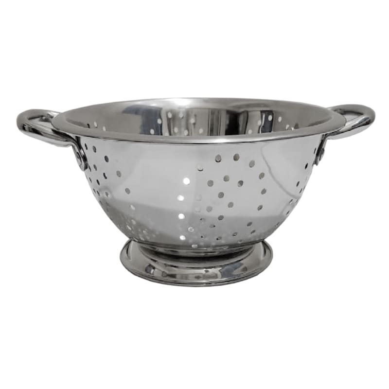 Silver Stainless Steel Colander, 3qt