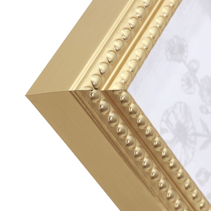 Gold Beaded Tabletop Float Picture Frame, 4x6
