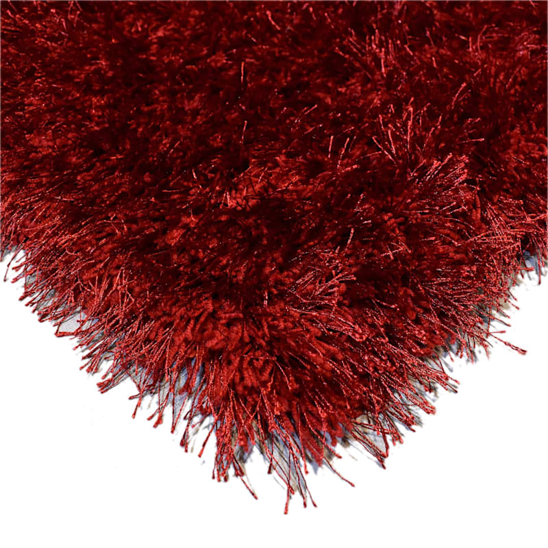 Eve Red Shag Accent Rug 3x5 | At Home