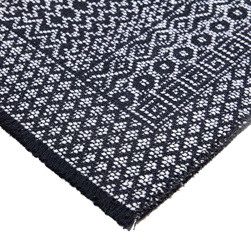 (B840) Found & Fable Bodrum Grey Tribal Medallion Area Rug, 8x9