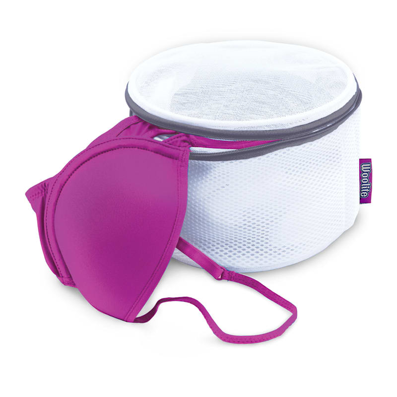 White Sanitized Mesh Wash Bra Bag | At Home