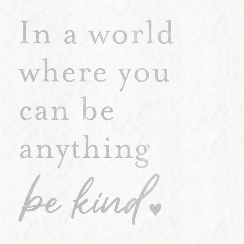 In a World Where You Can Anything Be Kind Canvas Wall Sign, 12"
