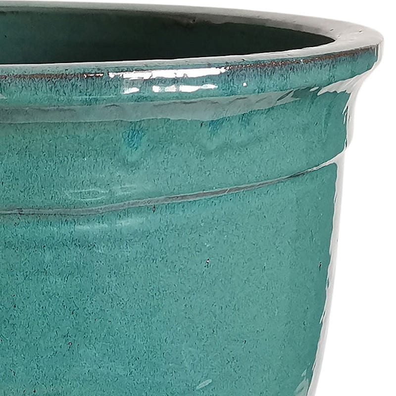 Primo Turquoise Outdoor Planter, Large | At Home