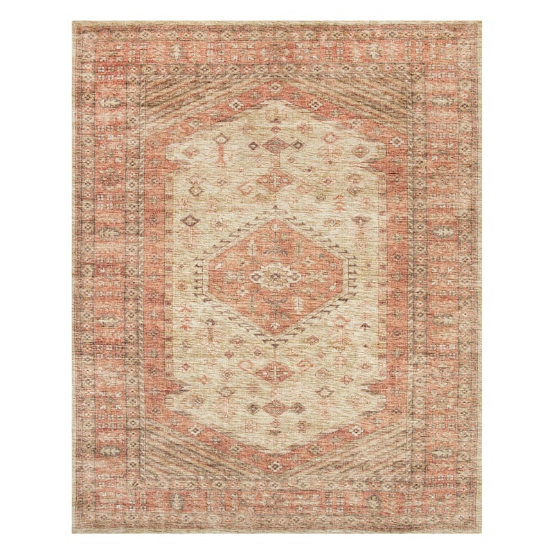 Rune Red Multi Area Rug 8x10 | At Home