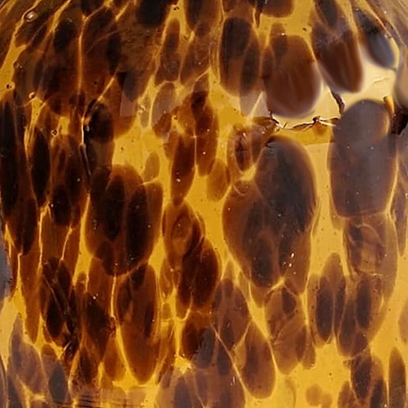 Providence Tortoise Shell Glass Urn Vase, 7"