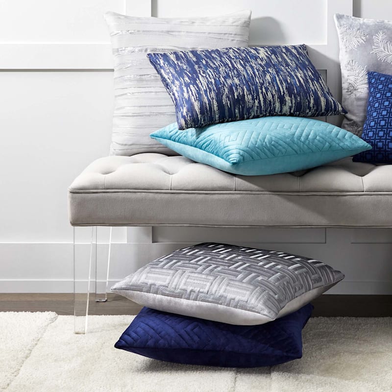 Laila Ali White Geometric High-Low Area Rug 8x10 | At Home