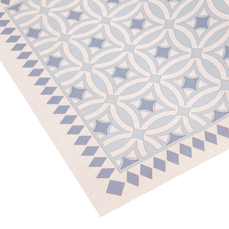 Vinyl Beige/Blue Runner 2x5