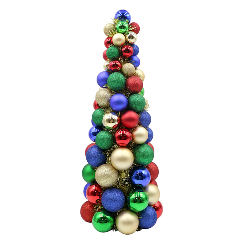 Classic Ball Ornament Tree, 19"