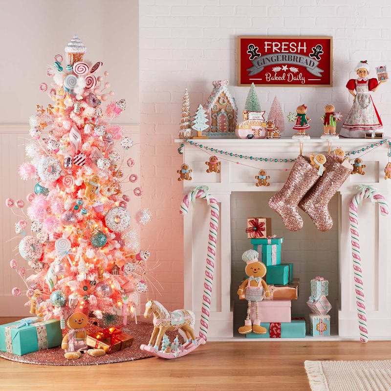 Mrs. Claus' Bakery Resin Gingerbread Rocking Horse Table Decor 16in ...