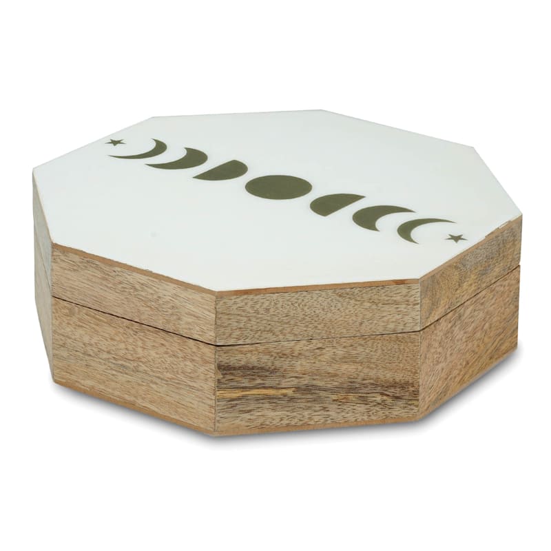 Rustic Wooden Moon Phase Box