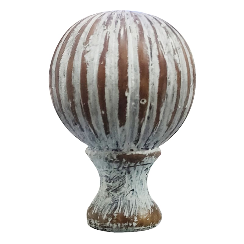 Tan Rustic Ribbed Finial