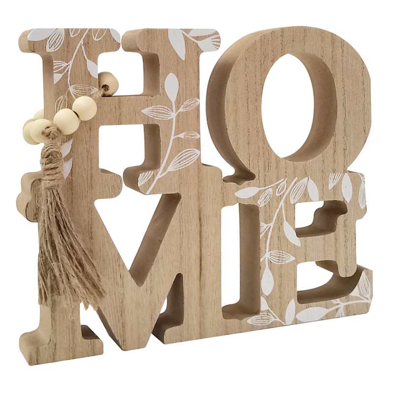 Home Stacked Wood Sign, 7x8