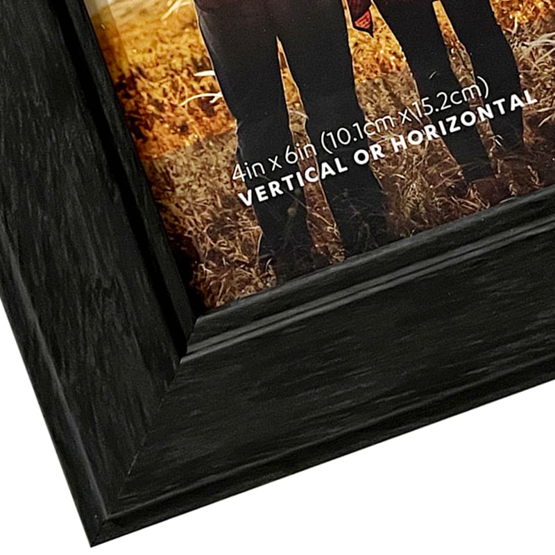 Barnwood Black Picture Frame, 4x6