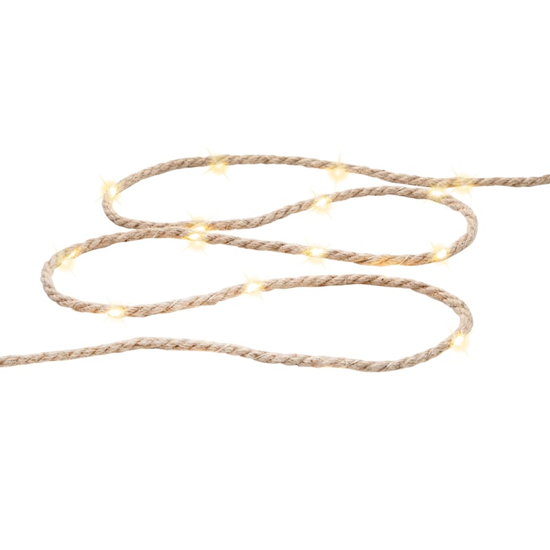Firefly Hemp Rope Lights, 12'