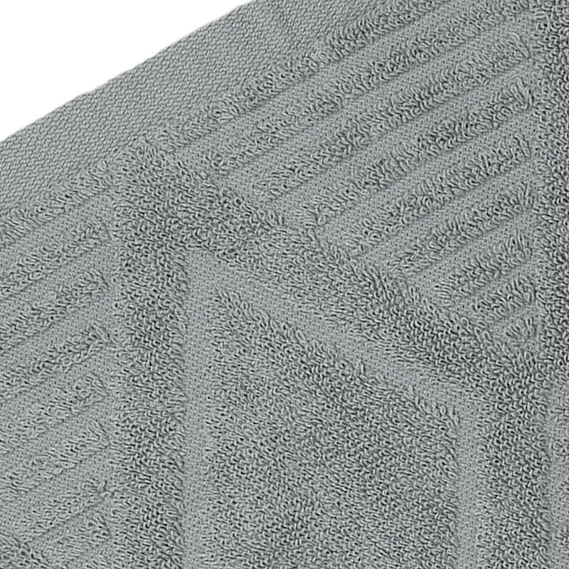 Found & Fable Diamond Textured Grey Bath Towel, 30x54