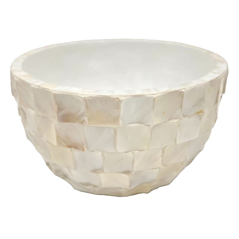 Providence White Mother of Pearl Bowl, 6