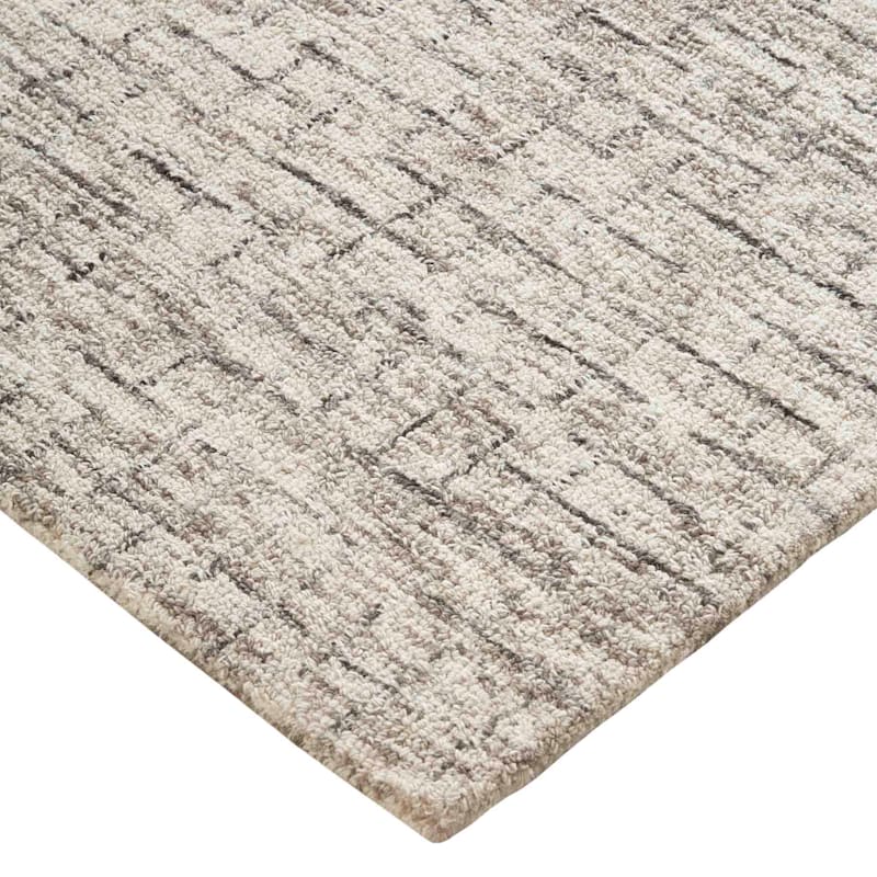 Crosby St. Tahoe Neutral Grey Textured Abstract Area Rug 7x9 | At Home
