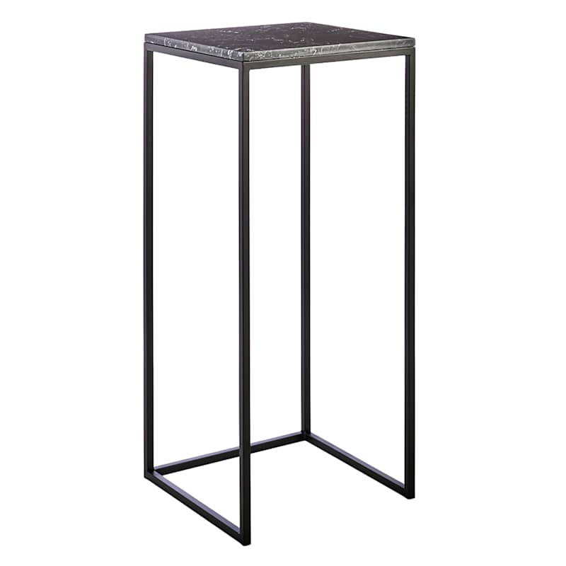 Crosby St. Metal & Marble Plant Stand, Medium