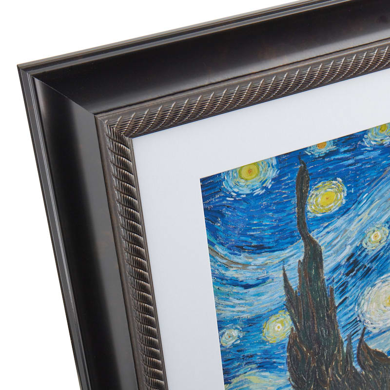 Glass Framed Starry Night Print Wall Art, 28x22