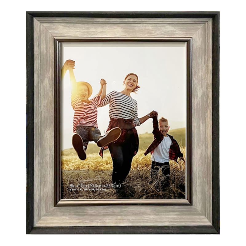 Grey & Black Wash Tabletop Picture Frame, 8x10