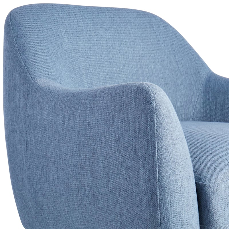 Honeybloom Braxton Blue Accent Chair | At Home
