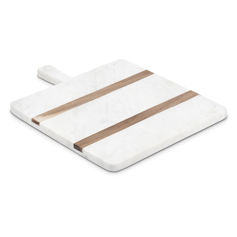 Providence Marble & Wood Rectangle Cheese Board, 10"