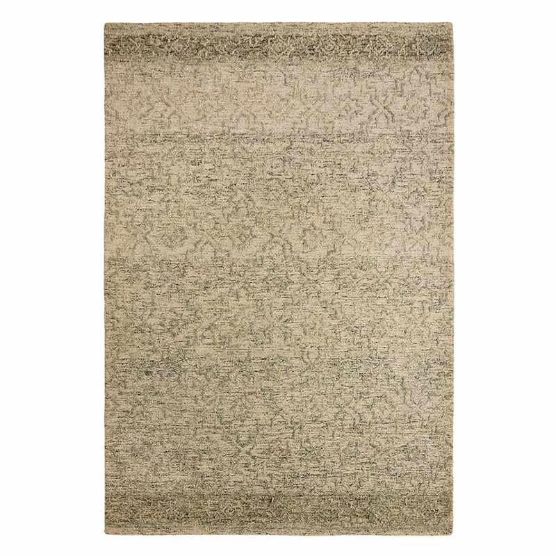 (A512) Providence Esmond Silver & Grey Floral Design Area Rug, 5x7