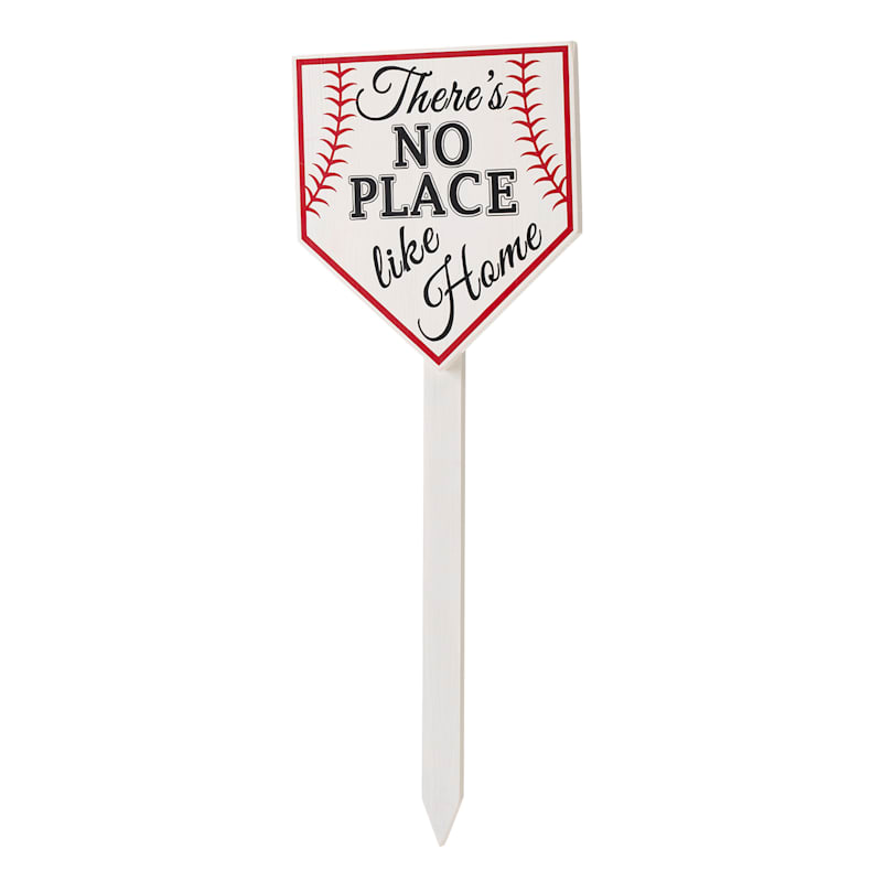 There's No Place Like Home Baseball Yard Stake, 24" | At Home
