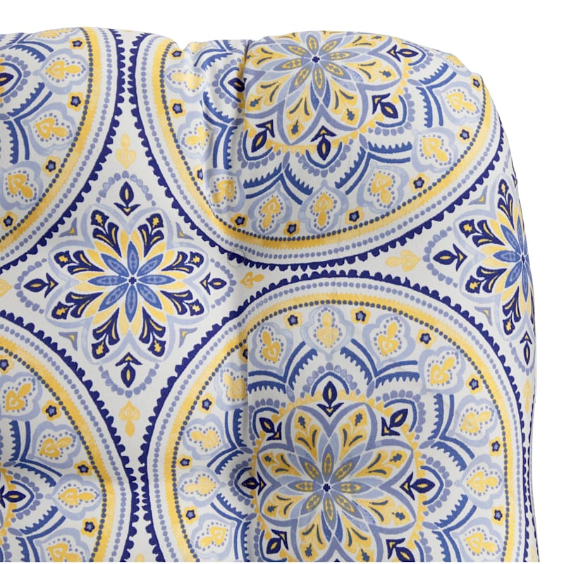 Castille Multicolor Outdoor Wicker Settee Cushion