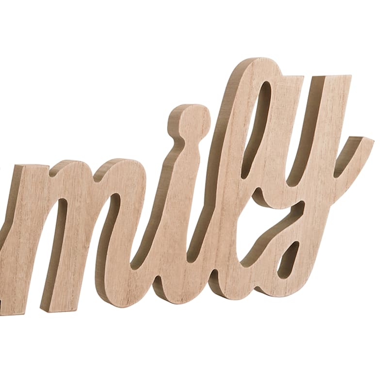 Family Cutout Table Sign, 26x9