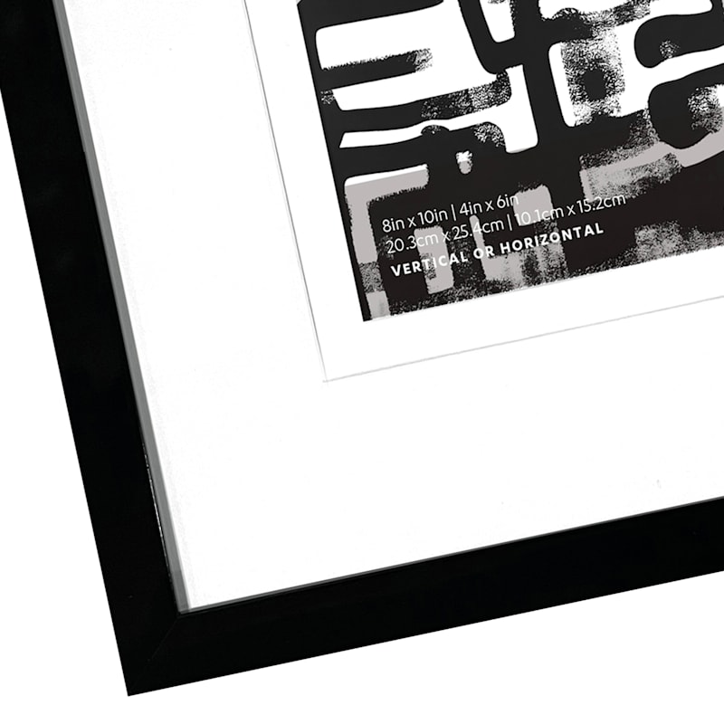 Black Double Matted Wall Frame, 8x10