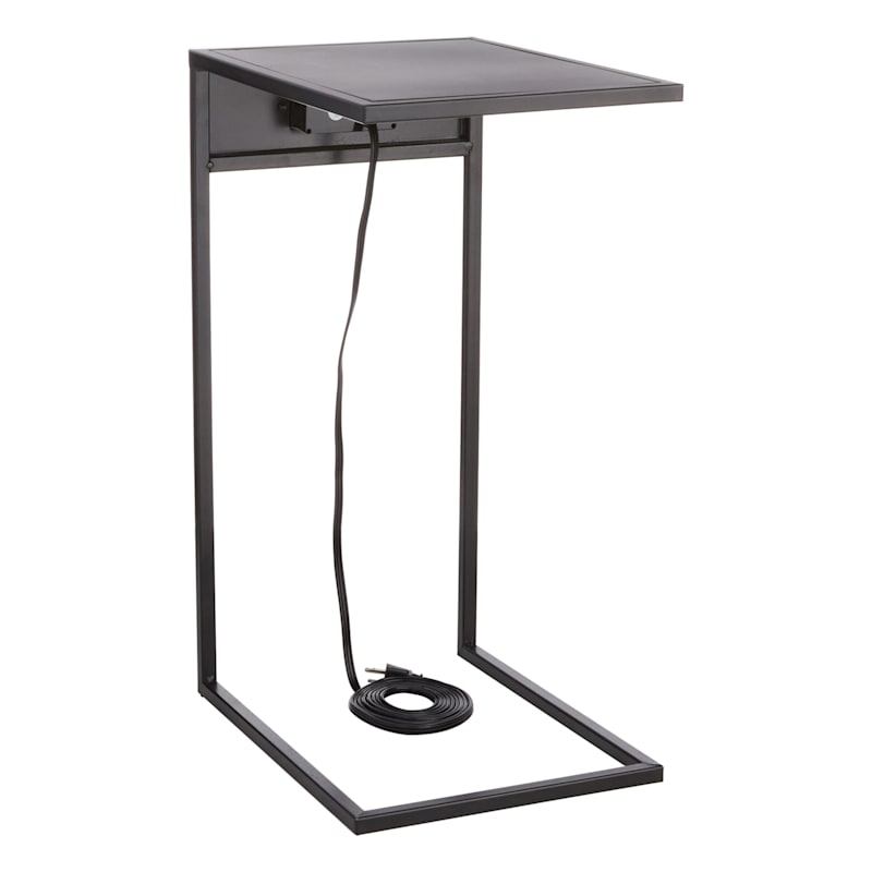 Black Metal USB C-Table | At Home