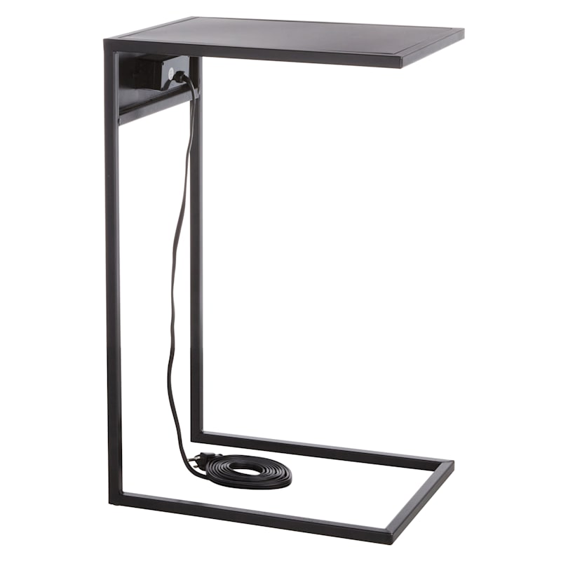 Black Metal USB C-Table | At Home