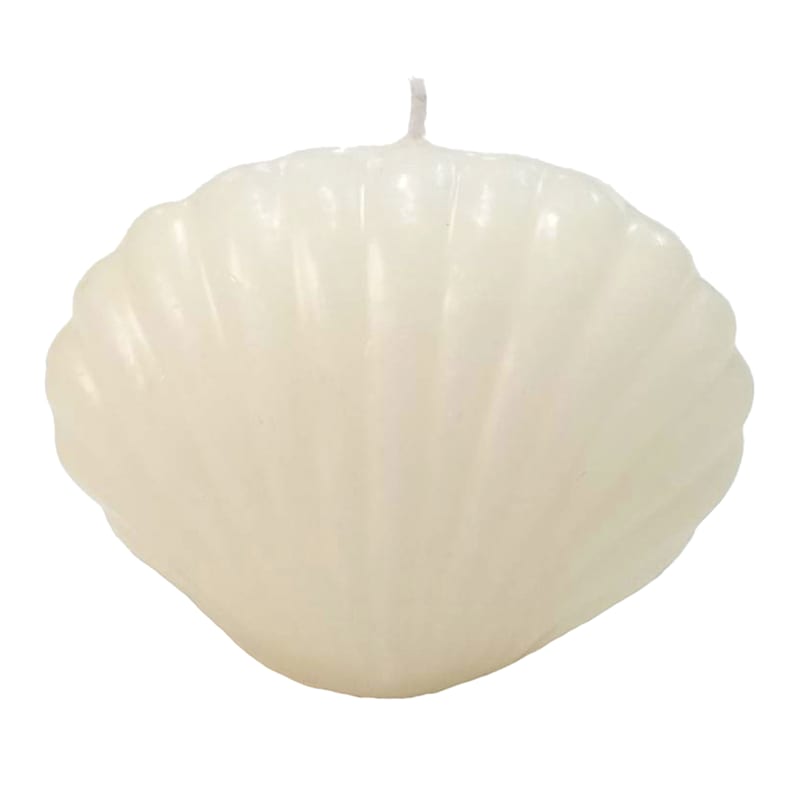 Ty Pennington Large White Shell Shaped Unscented Candle 4