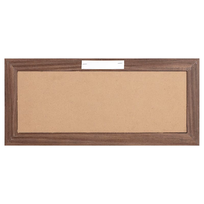 Framed Coffee Bar with Beaded Frame Wall Art, 18x8