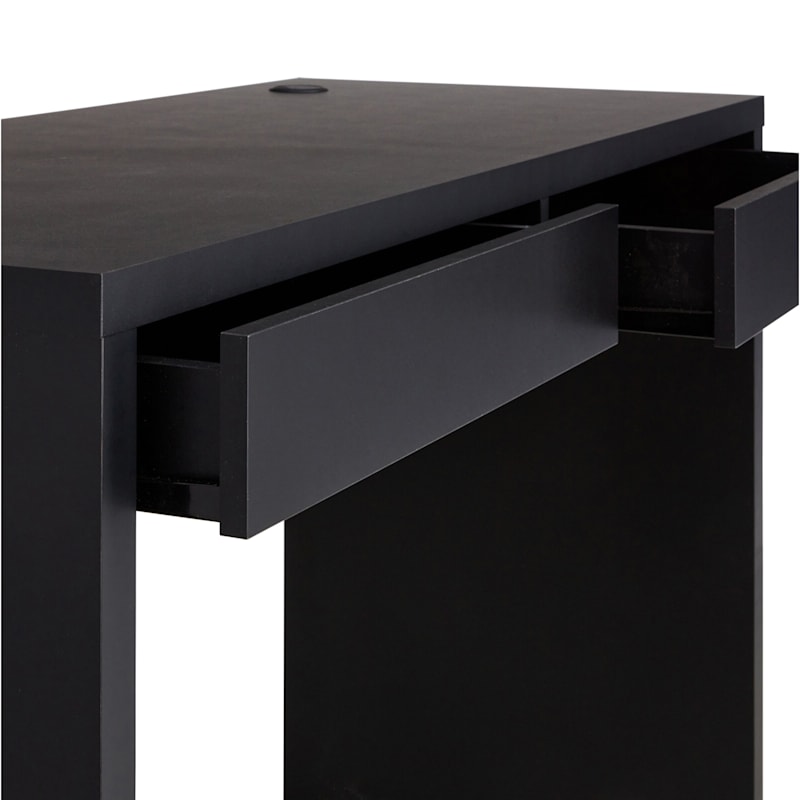 Nolan Black Wooden Desk