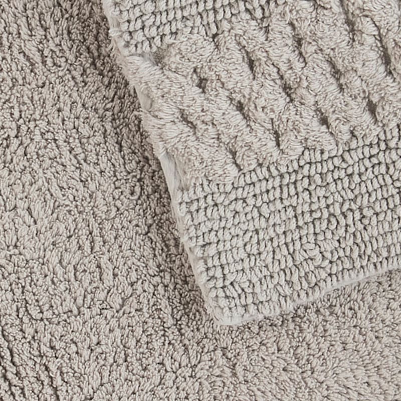 Providence Reversible Grey Bath Rug 20x30 | At Home