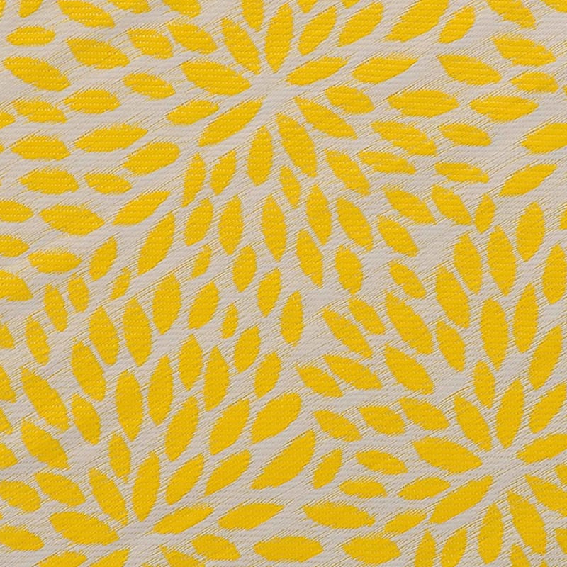 Yellow Floral Dots Plastic Outdoor Area Rug 5x7 | Outdoor Decor | At Home