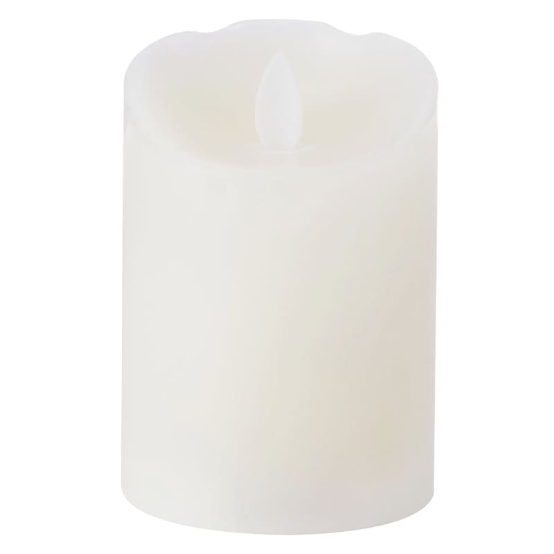 Realistic LED Pillar Candle, 3x4