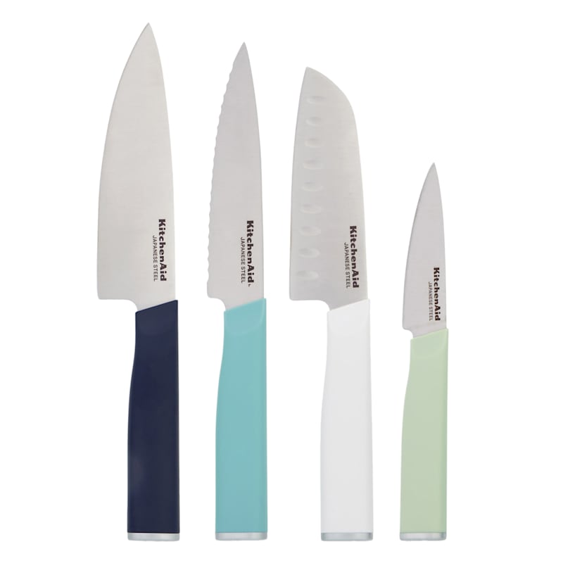 KitchenAid 4-Piece Classic Chef Knife Set, Assorted Colors