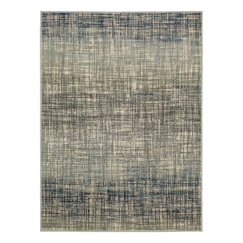 Addison Blue Abstract Contemporary Area Rug 5x7 | At Home