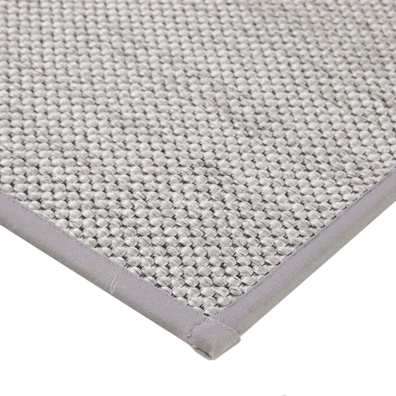 Solid Grey Textured Washable Kitchen Runner 2x5 | At Home