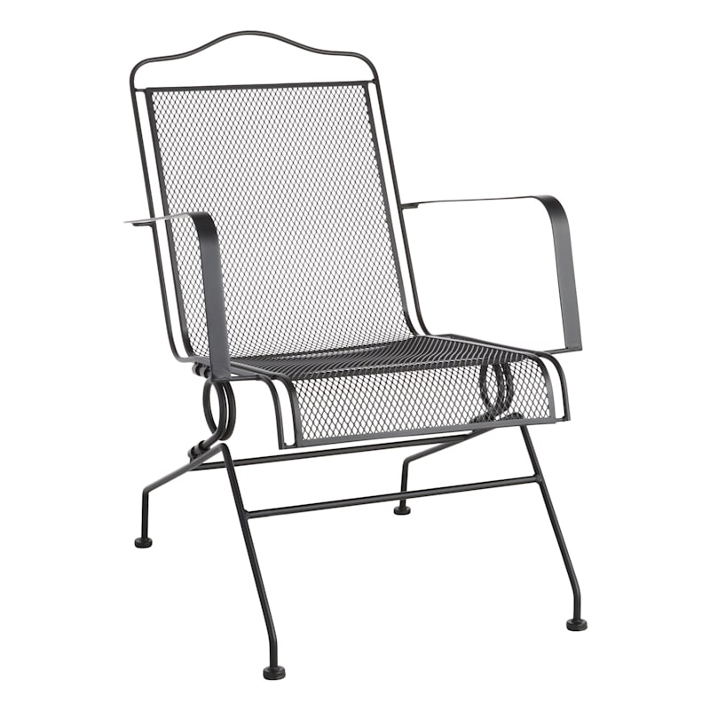 Black iron outdoor chairs store