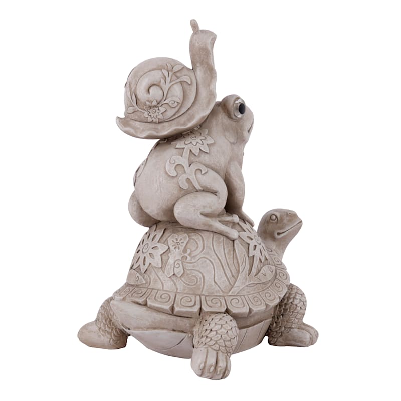 Stacked Animals Outdoor Garden Statue, 11" | At Home